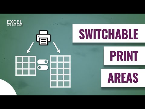 How to create switchable print areas in Excel | Excel Off The Grid