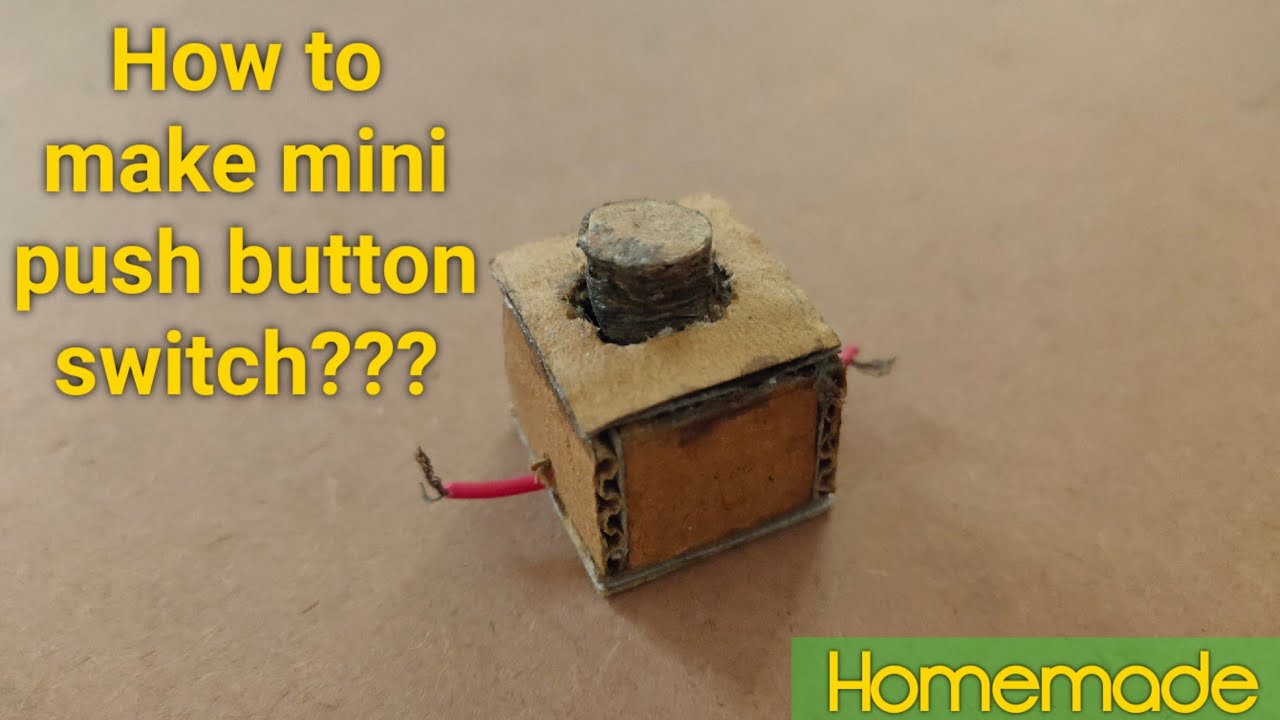 How to make Push Button Switch from Cardboard ?? || From Waste To Best ||