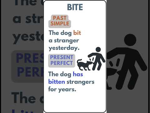 TWO FORMS OF THE VERB BITE