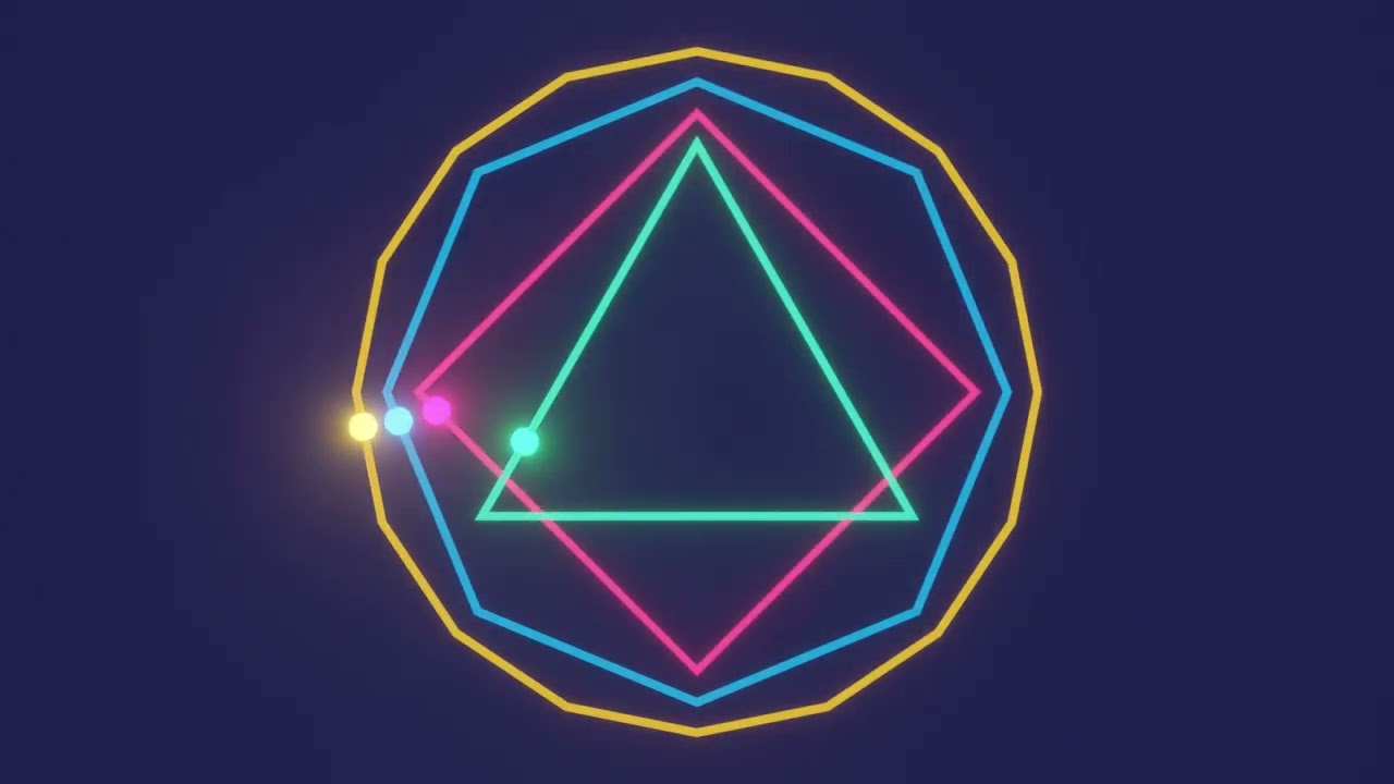 Polyrhythms Visualization 3:4:8:16 || 2024 Best Animated Polyrhythms || #90