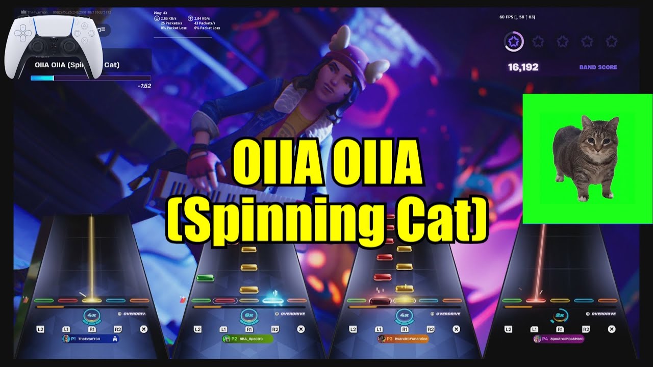 OIIA OIIA (Spinning Cat) by W&W - Fortnite Festival Expert Full Band (Controller)