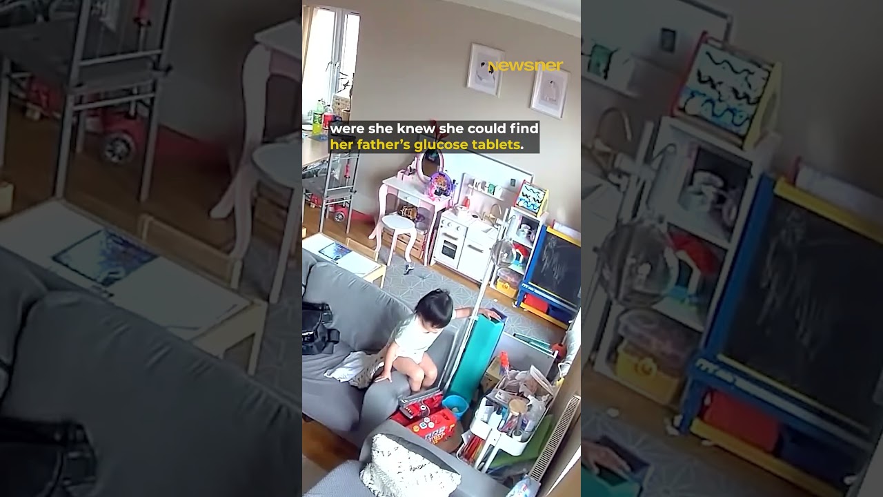 Tiny hero knows exactly what to do with unresponsive dad 🥹