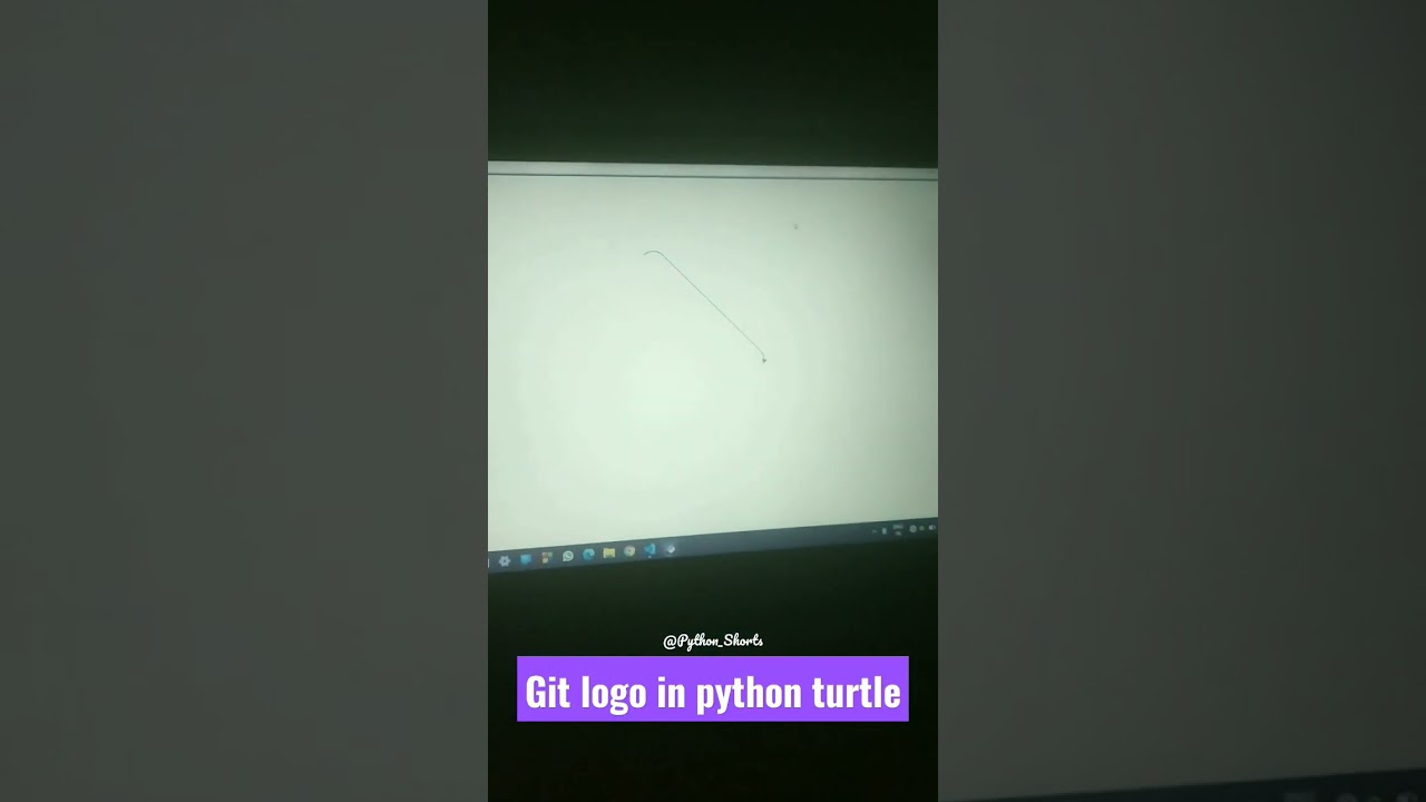 GIT Logo Drawing Using Python Turtle | Github | @Learnonpy @Python_Shorts