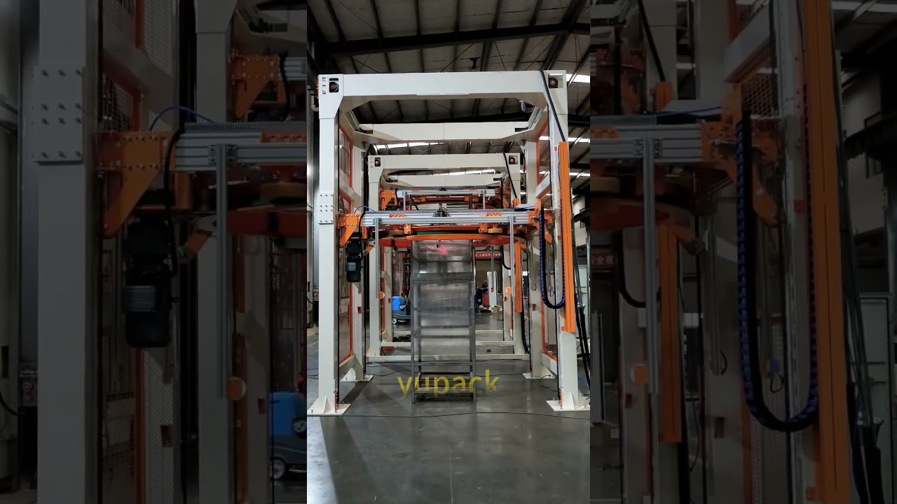 Fully automatic High-speed rotary ring pallet Stretch Wrapping Machines|Yupack