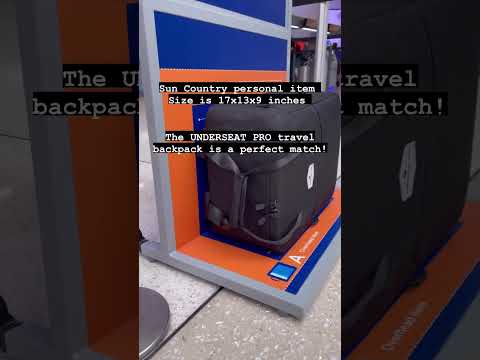 Sun Country Airlines Personal Item Size