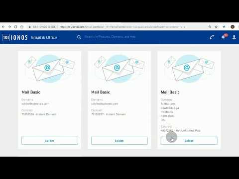 Move Emails Between 1&1 Ionos Accounts / Contracts