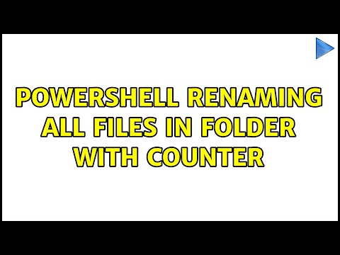 Powershell Renaming All Files in Folder with Counter (2 Solutions!!)