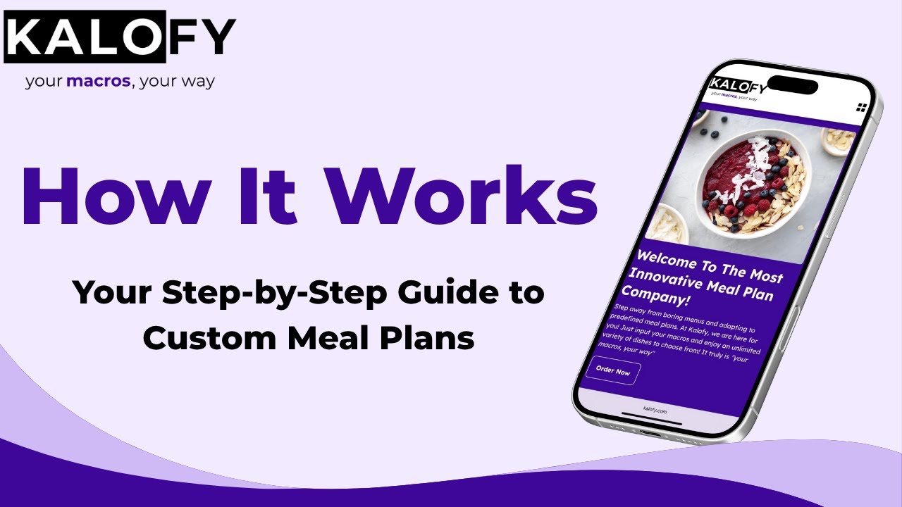How Kalofy Works | Your Step-by-Step Guide to Custom Meal Plans