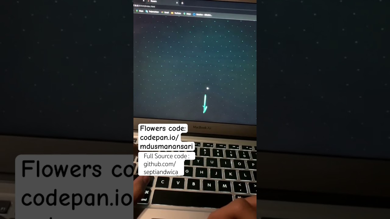 Flower code trend. Flower code from MdUsmanAnsari. Flower surprize. Coding bunga. Coding