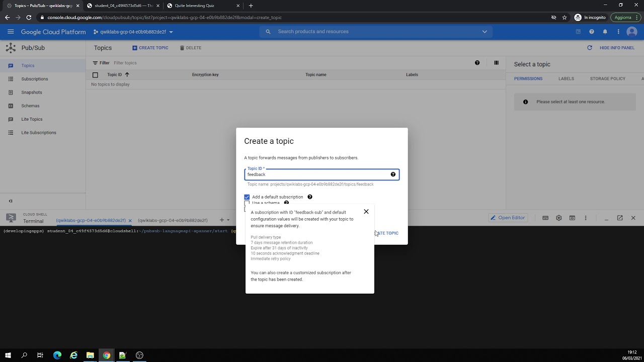 Google Cloud Platform:  Python APP vs PubSub