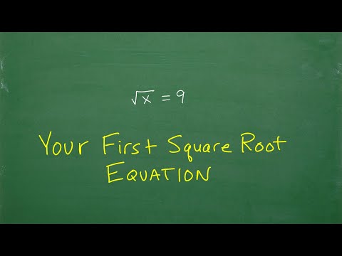 Your First Square Root Equation- Let’s Solve step by step