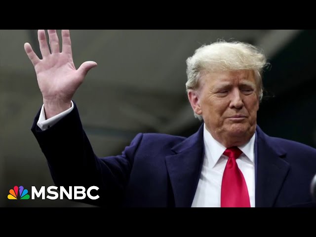 What did MSNBC suggest about the red marks on Trump's hand? Viral photo ...