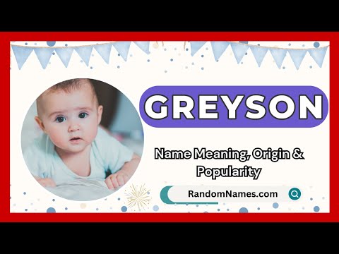 Greyson - Baby Boy Name Meaning, Origin & Popularity - RandomNames.com