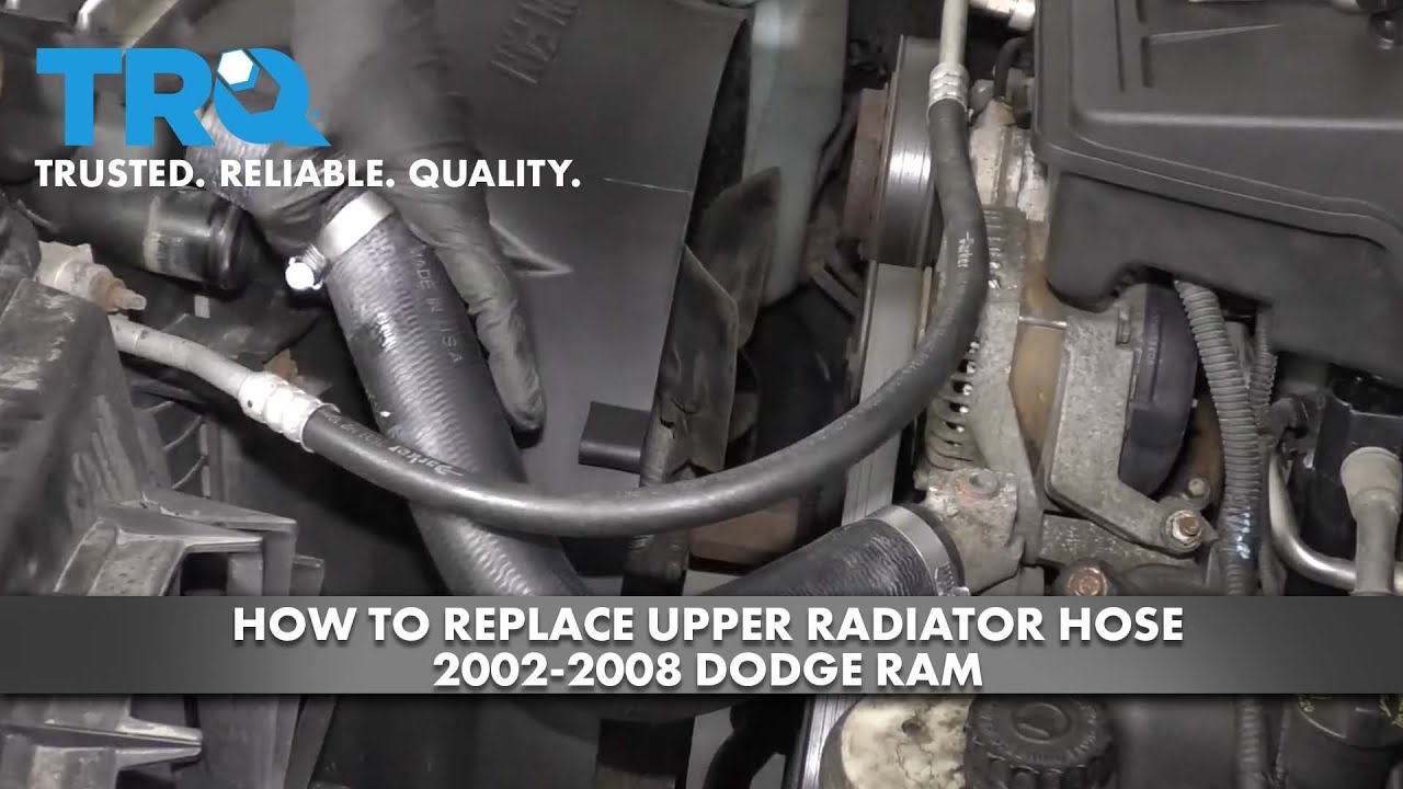 How to Replace Upper Radiator Hose 2002-08 Dodge RAM