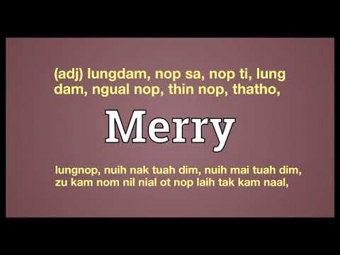 merry meaning in English Ngawn