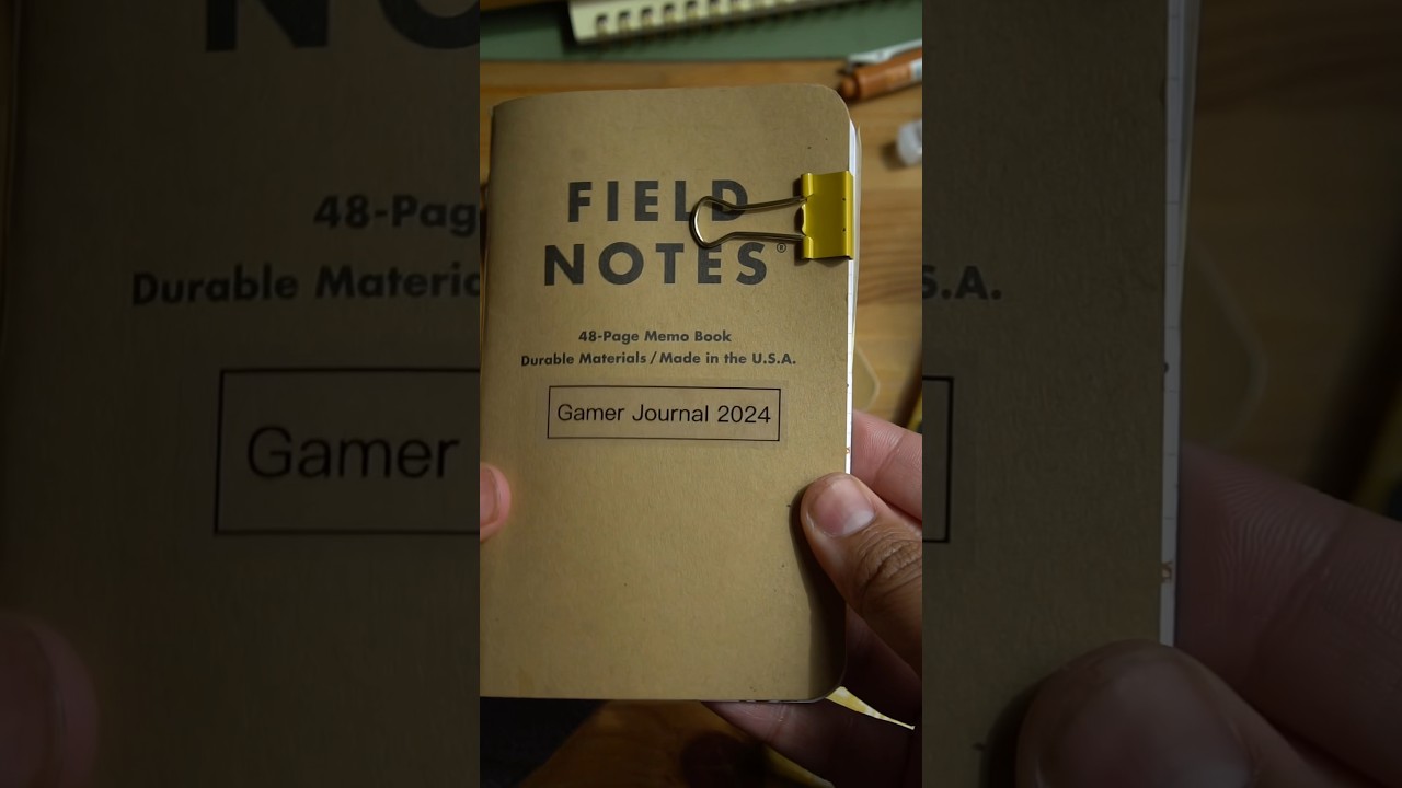 Really enjoying using Field Notes journals #fieldnotes #journaling #gamerjournal