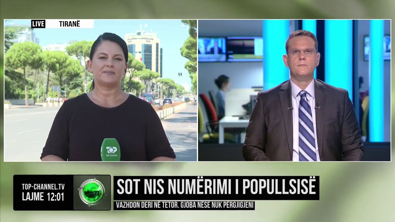 Top Channel/ Sot nis numërimi i popullsisë! Vazhdon deri në tetor ... Top Channel/ Sot nis numërimi i popullsisë! Vazhdon deri në tetor ...