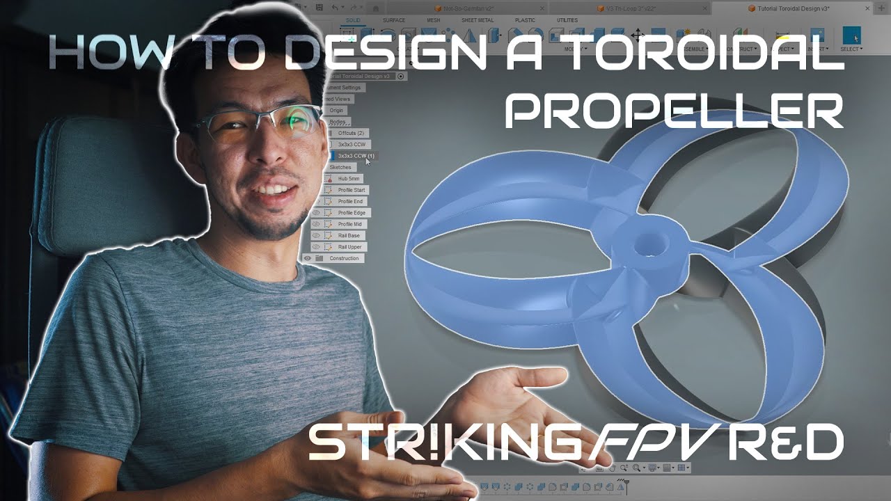 Toroidal Propeller Tutorial in Fusion 360 for FPV Drones