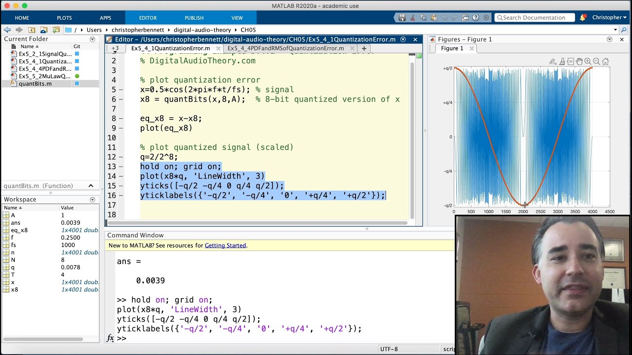 Signal quantization and Quantization error