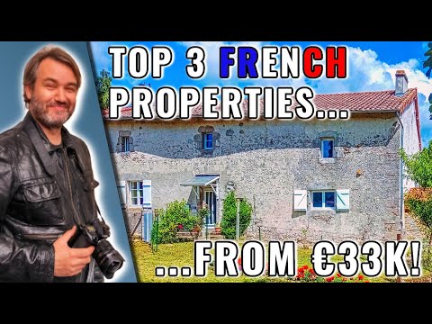 French Real Estate, from €33K – Top 3 Affordable homes – Normandy, Mayenne, Nouvelle-Aquitaine