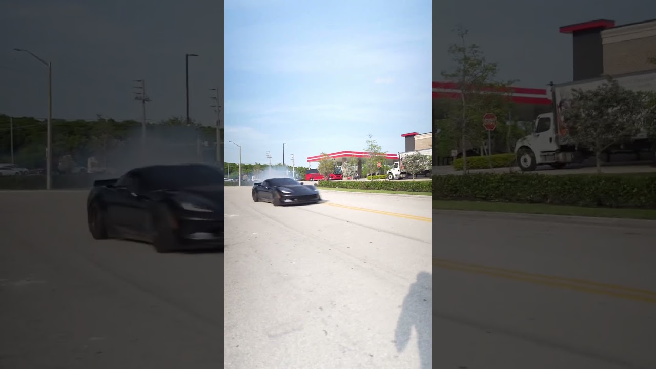 Corvette Drift on the Streets