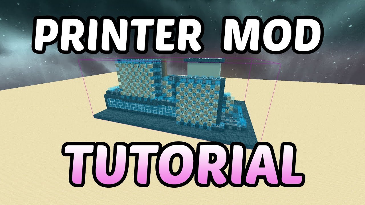 Schematica Printer Mod TUTORIAL - How to Auto Build Faster in Minecraft