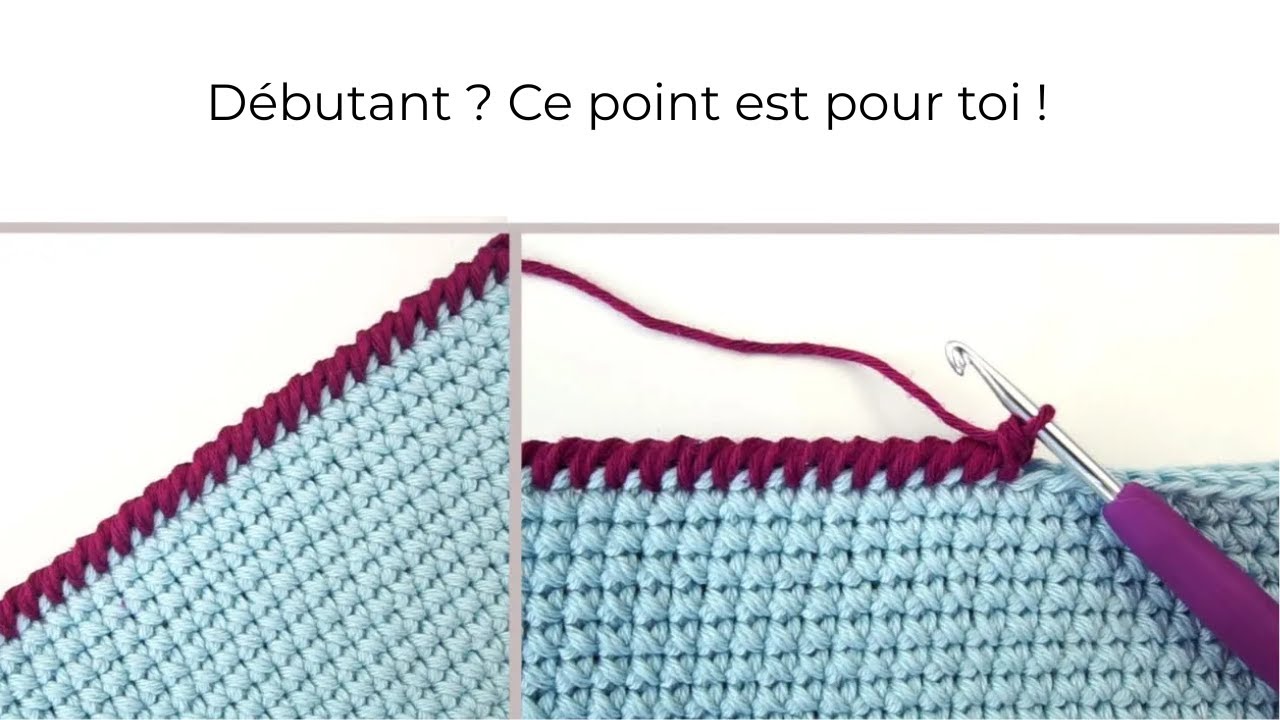 Apprenez le point crabe – Une bordure facile au crochet pour débutants !