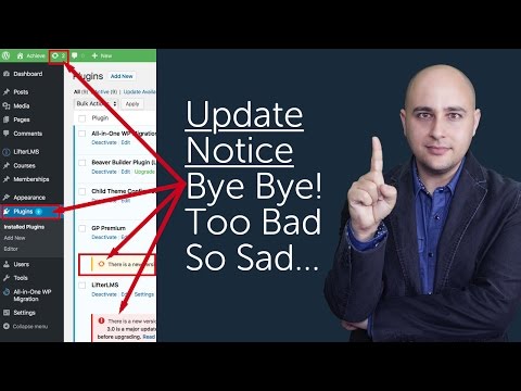 How To Hide WordPress Update Notifications For Plugins & Themes