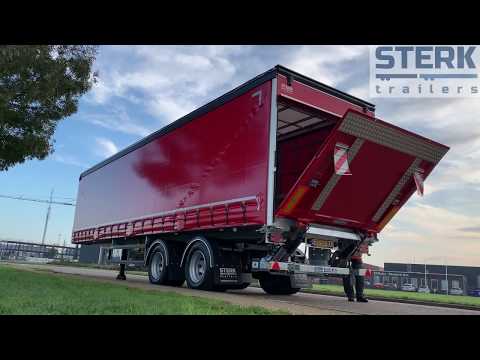 STERK Trailers - Schuifzeil Oplegger met laadklep