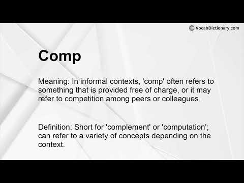 Comp Meaning