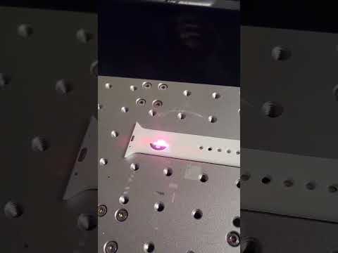 5W UV laser machine engraving on silicone