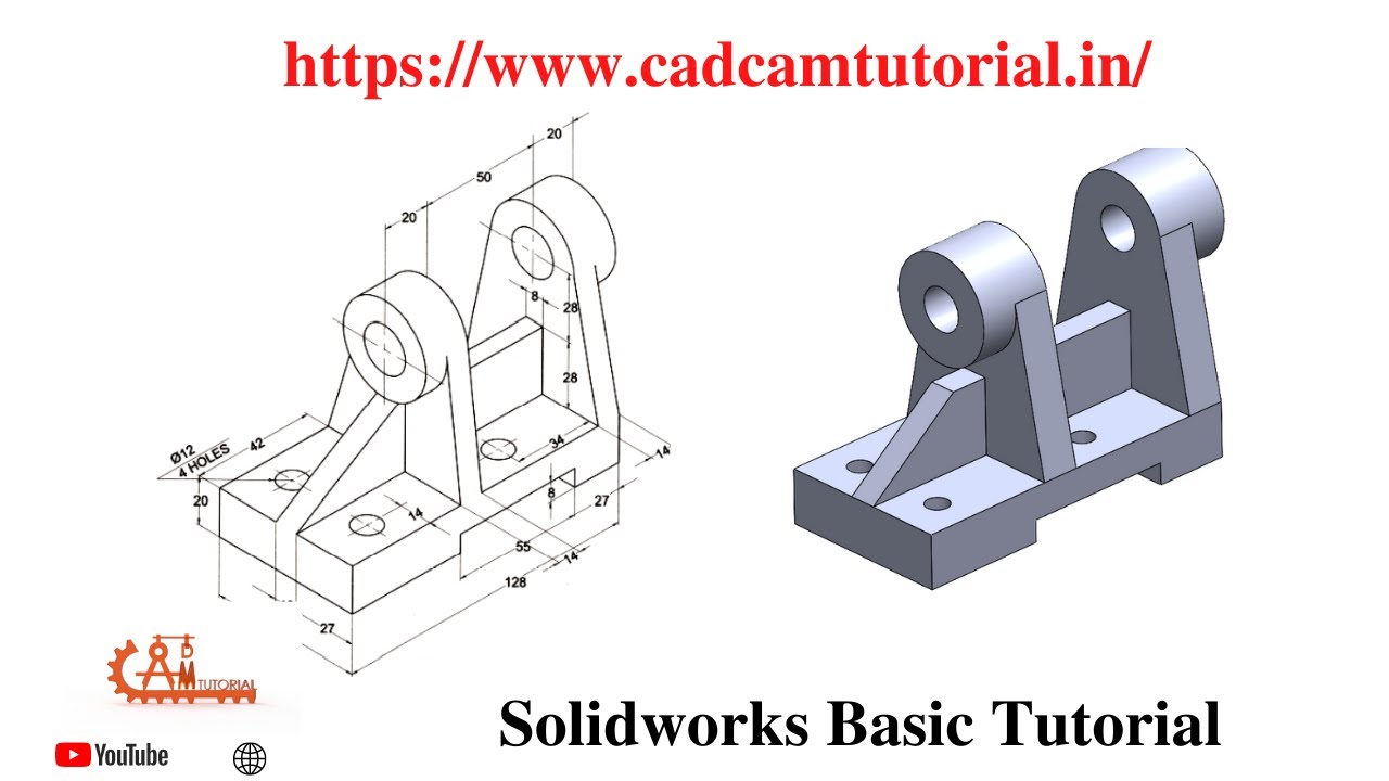 Solidworks Basic Tutorial for Beginners !Training Exercise 9