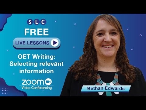 OET LIVE LESSON | OET Writing: Selecting relevant information from the CASE NOTES
