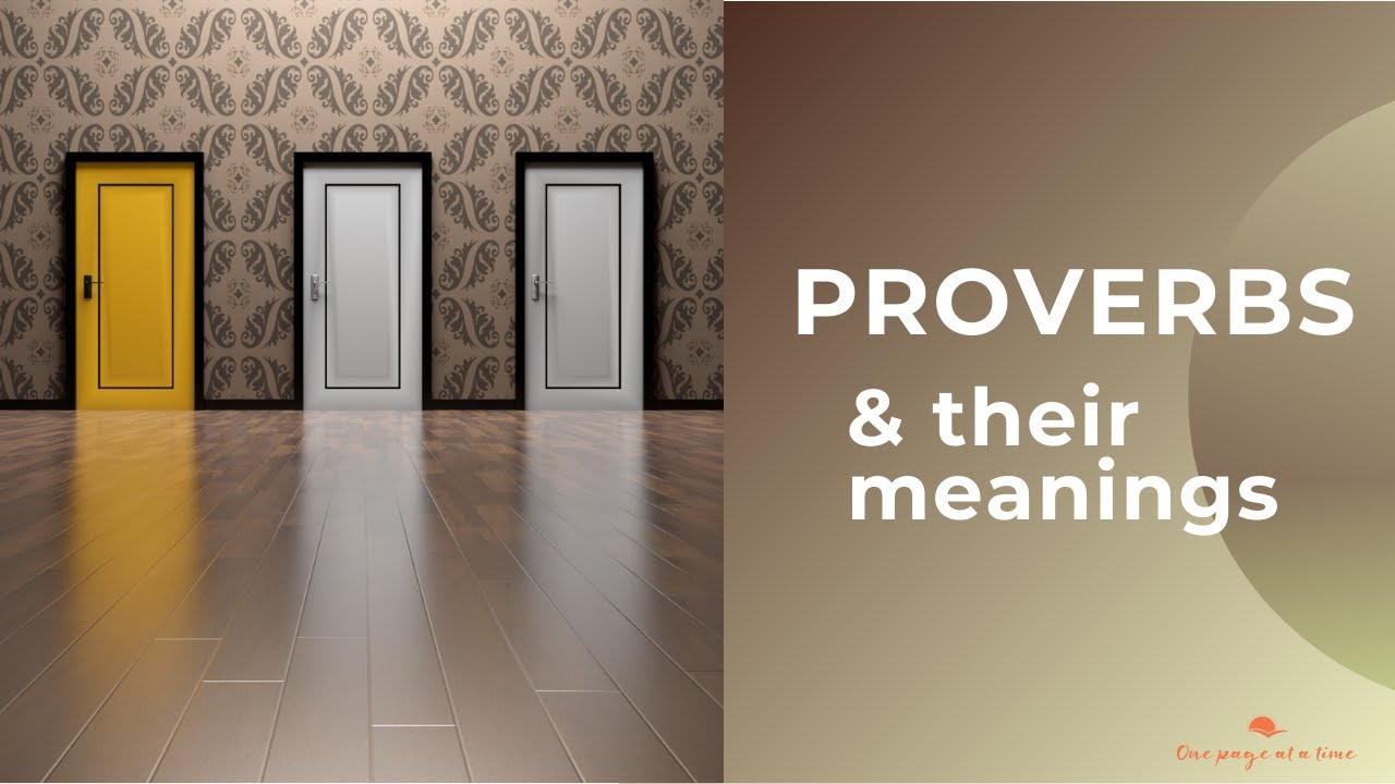 Proverbs, not Quotes (Day 2 of 7)