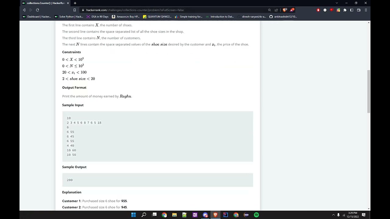 HackerRank Python Problem 