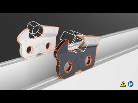 STIHL HEXA ķēdes asināšana