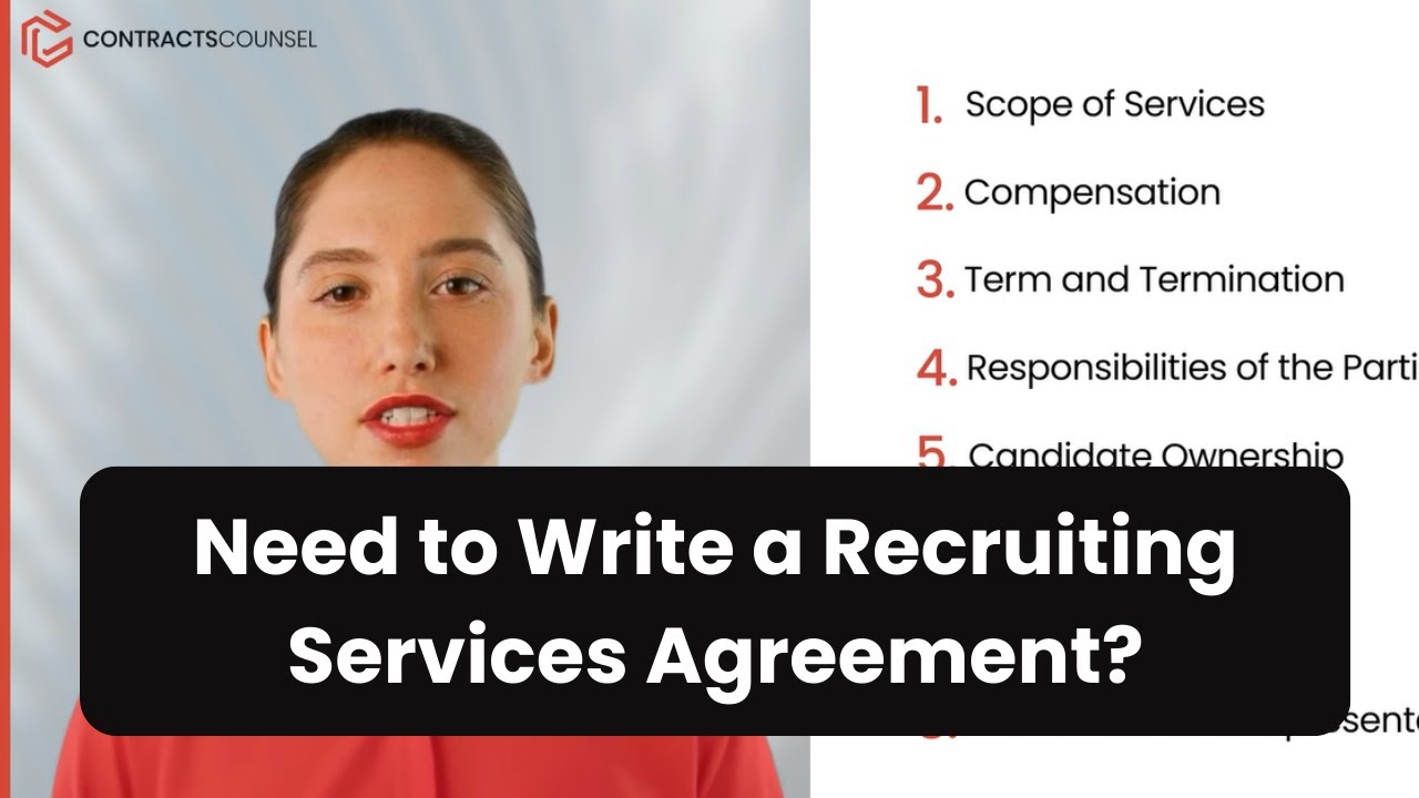 How to Write a Recruiting Services Agreement [Lawyer Templates Available]