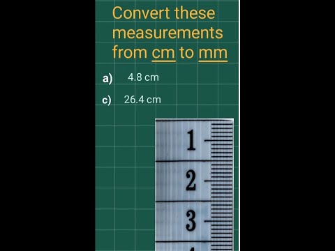 Convert cm to mm #shorts