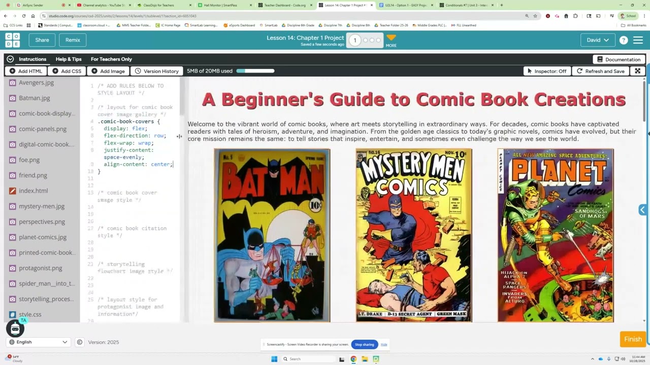 CSD Unit 2 Lesson 14 - Chapter 1 Project (25-26)