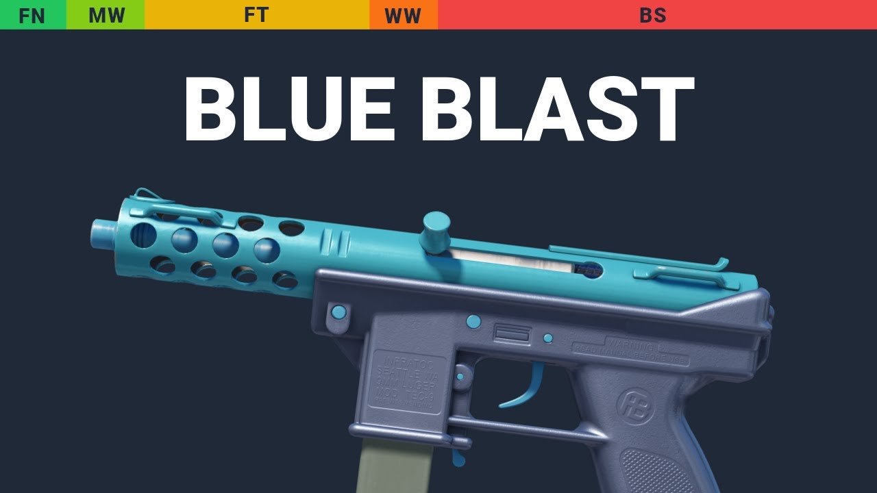Tec-9 Blue Blast - Skin Float And Wear Preview