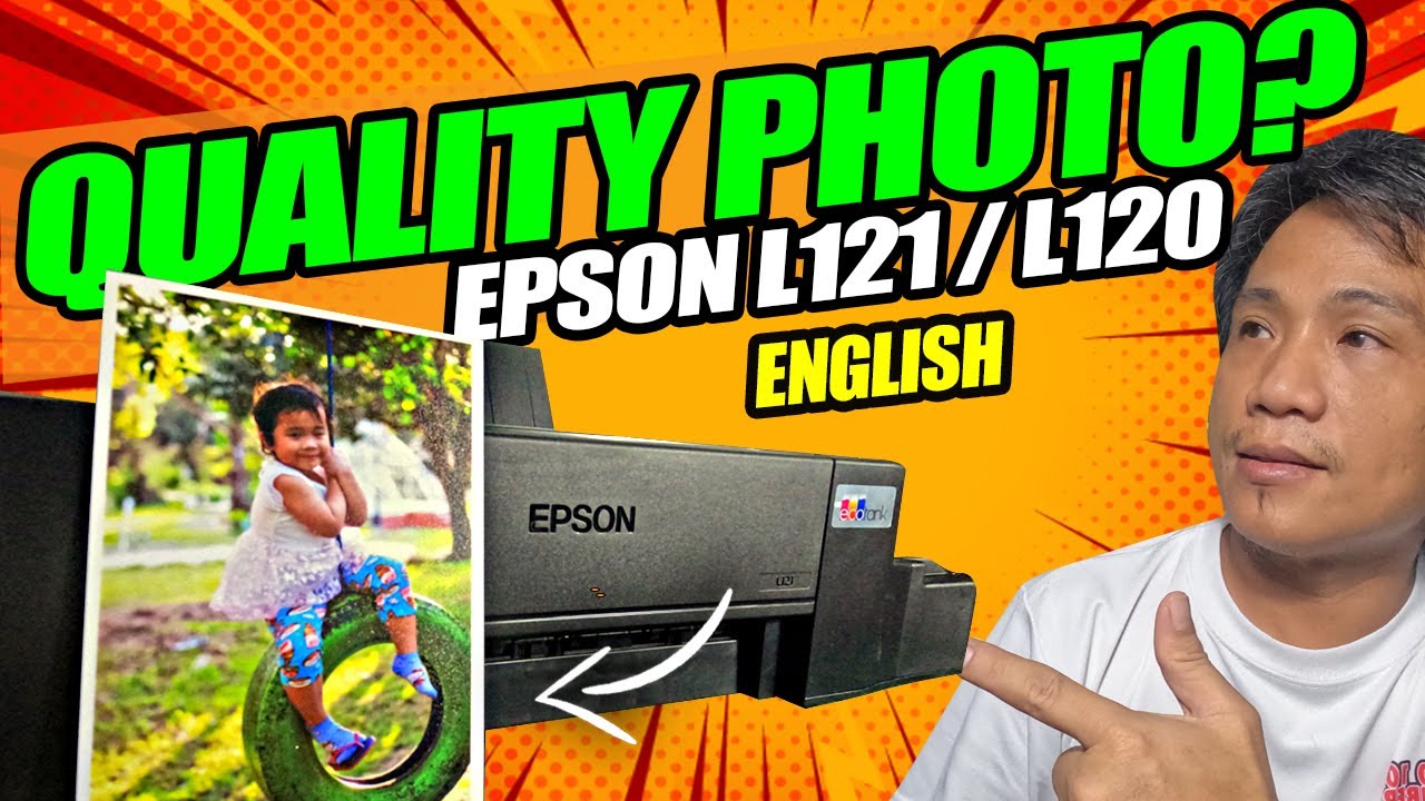 How to print best quality photo on Epson L121 L120 with matte and glossy settings?  English