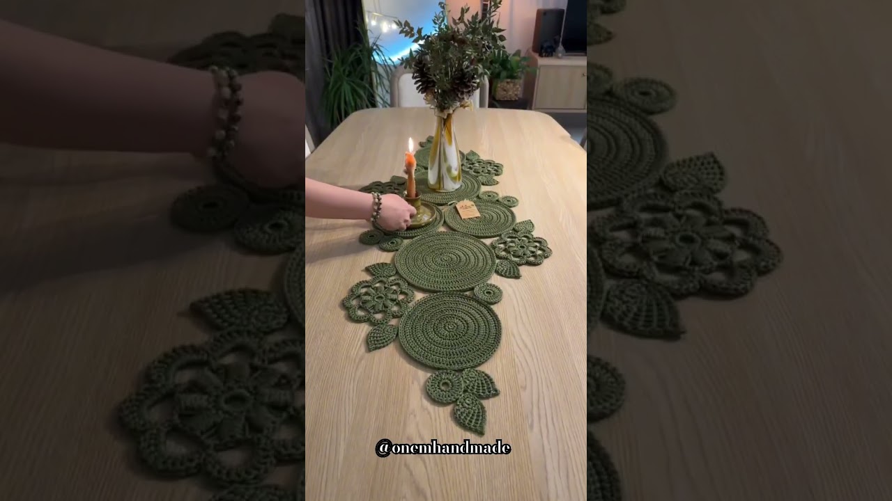 #tablerunner #crochet #tığişi #diycrafts #tutorial #tutorials