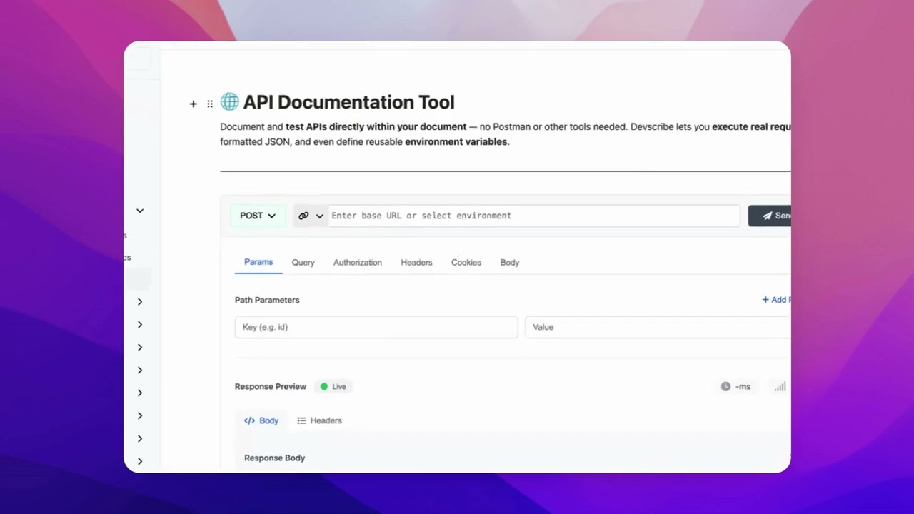 Efficient API Documentation and Testing with DevScribe