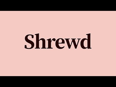 Shrewd Meaning and Pronunciation