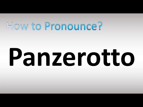 How to Pronounce Panzerotto