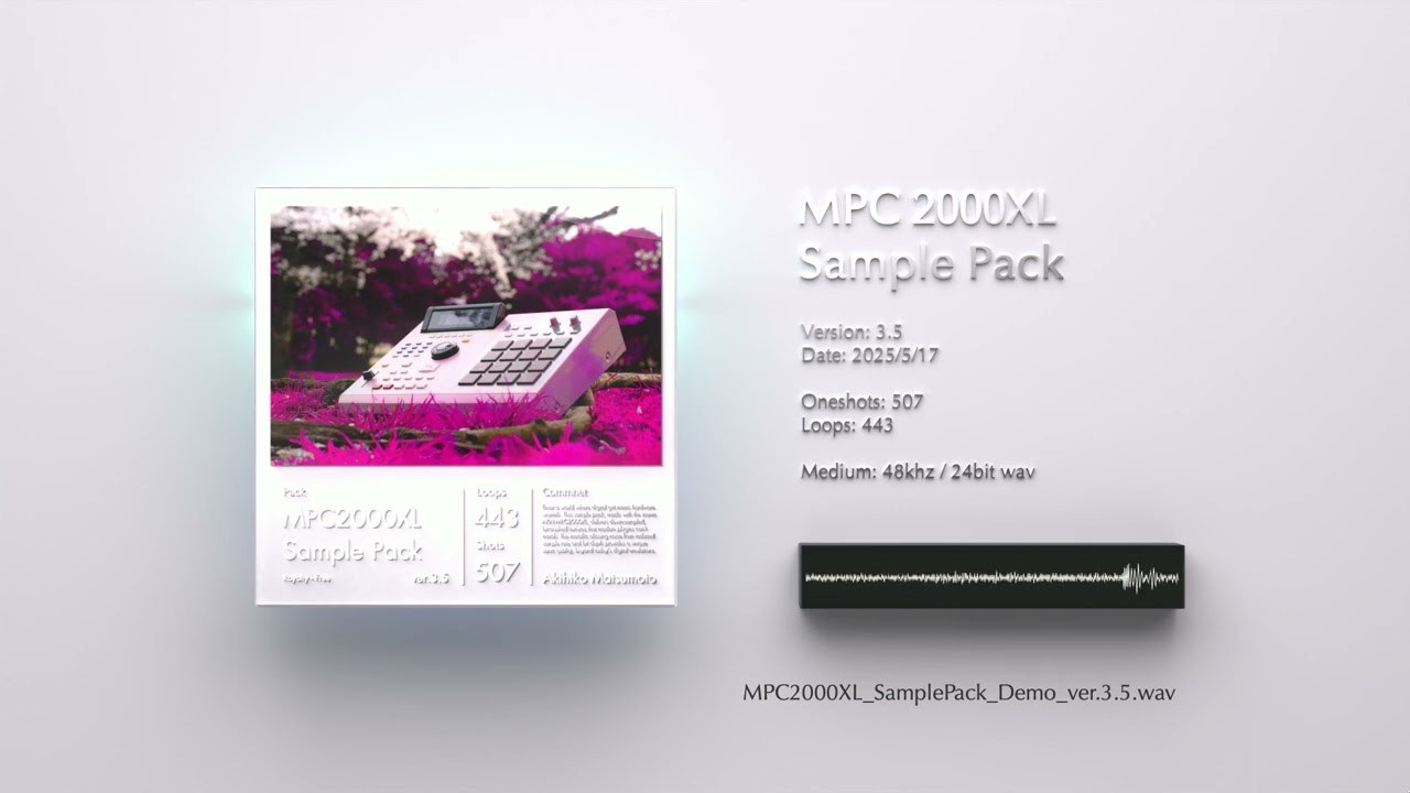 MPC 2000XL Sample Pack ver.3.5 Demo
