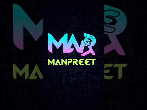 MANPREET (Logo Design) #art #amazingfacts #graphicdesign #calligraphy #logo #viral #drawing #trend