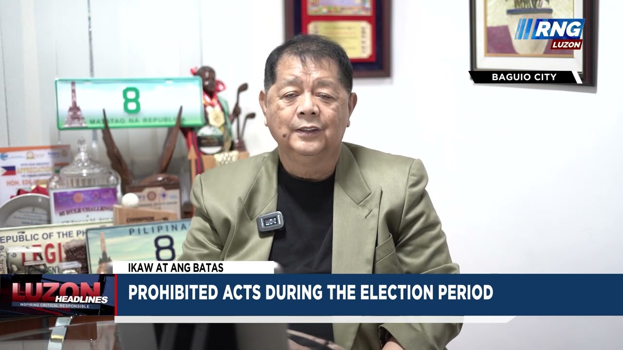 Prohibited acts during the election period