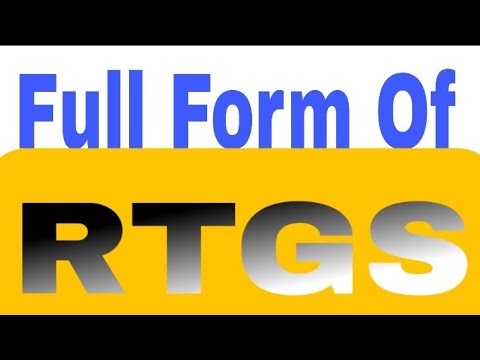 what is the full form of RTGS