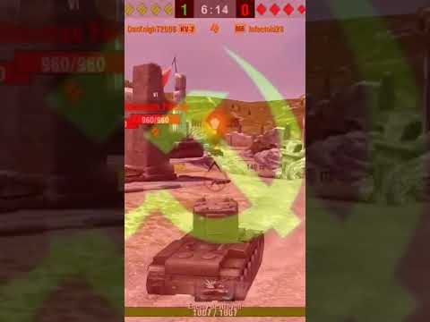 Russian KV-2 tank ammo rack shot (WOTBLITZ) #ammorack #shorts #tank #wotblitz #kv2